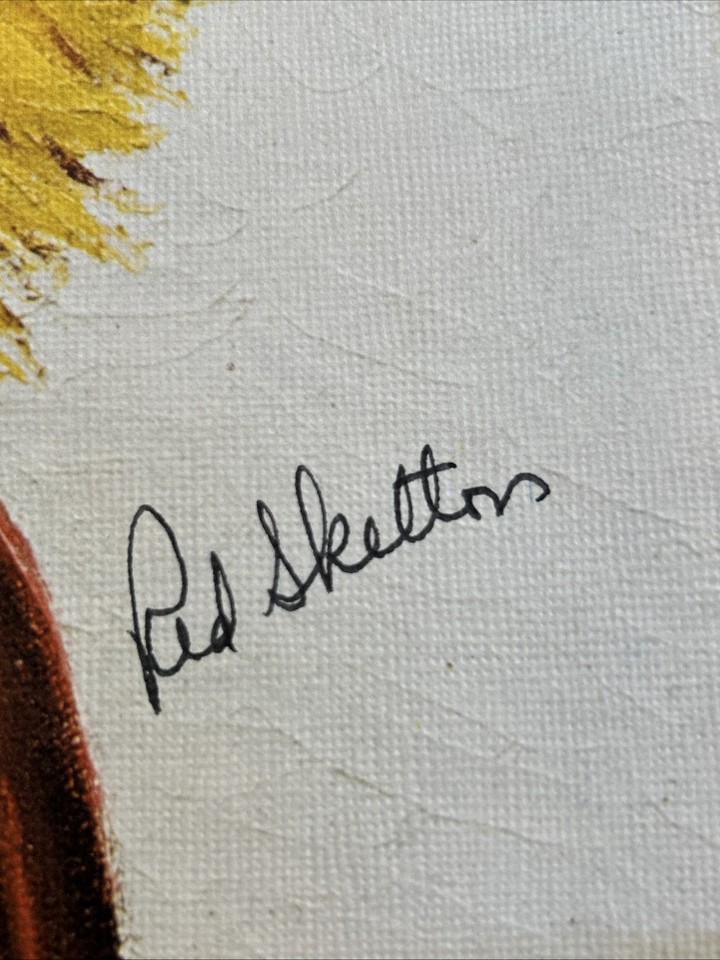 Vintage Red Skelton “Holly Clown” Art Print Signed | eBay