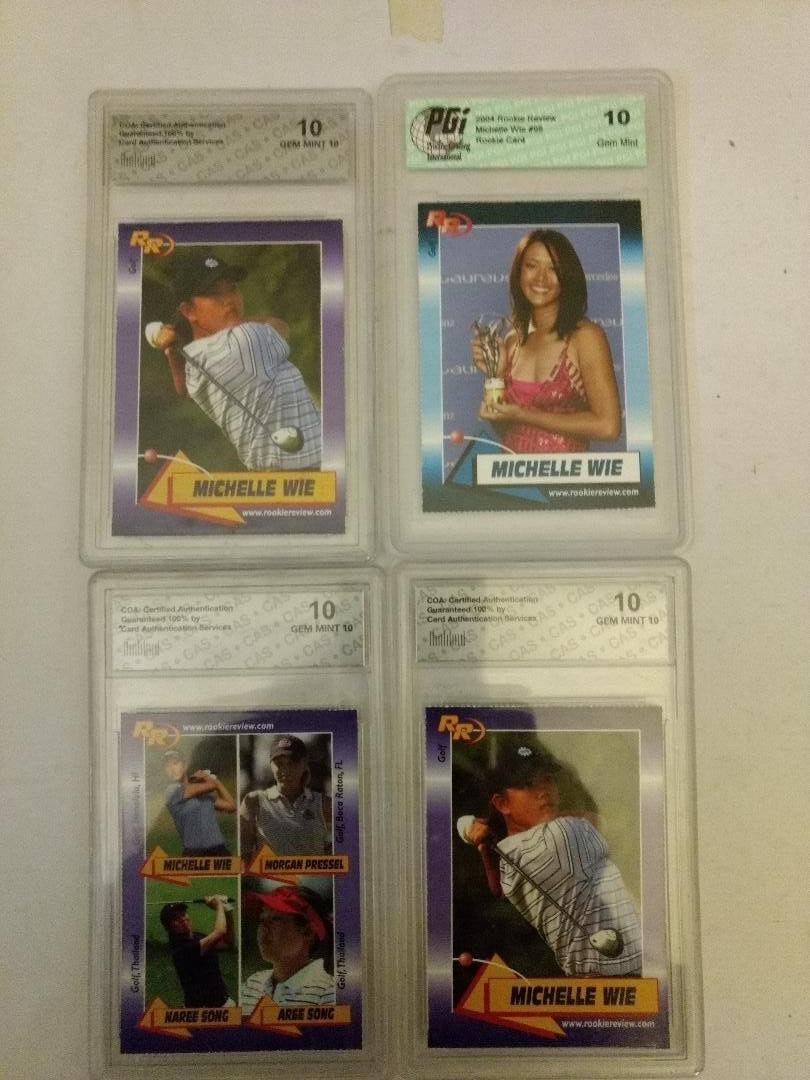 Michelle Wie 4 Rated Rookie Cards 03-04 graded 10 | eBay