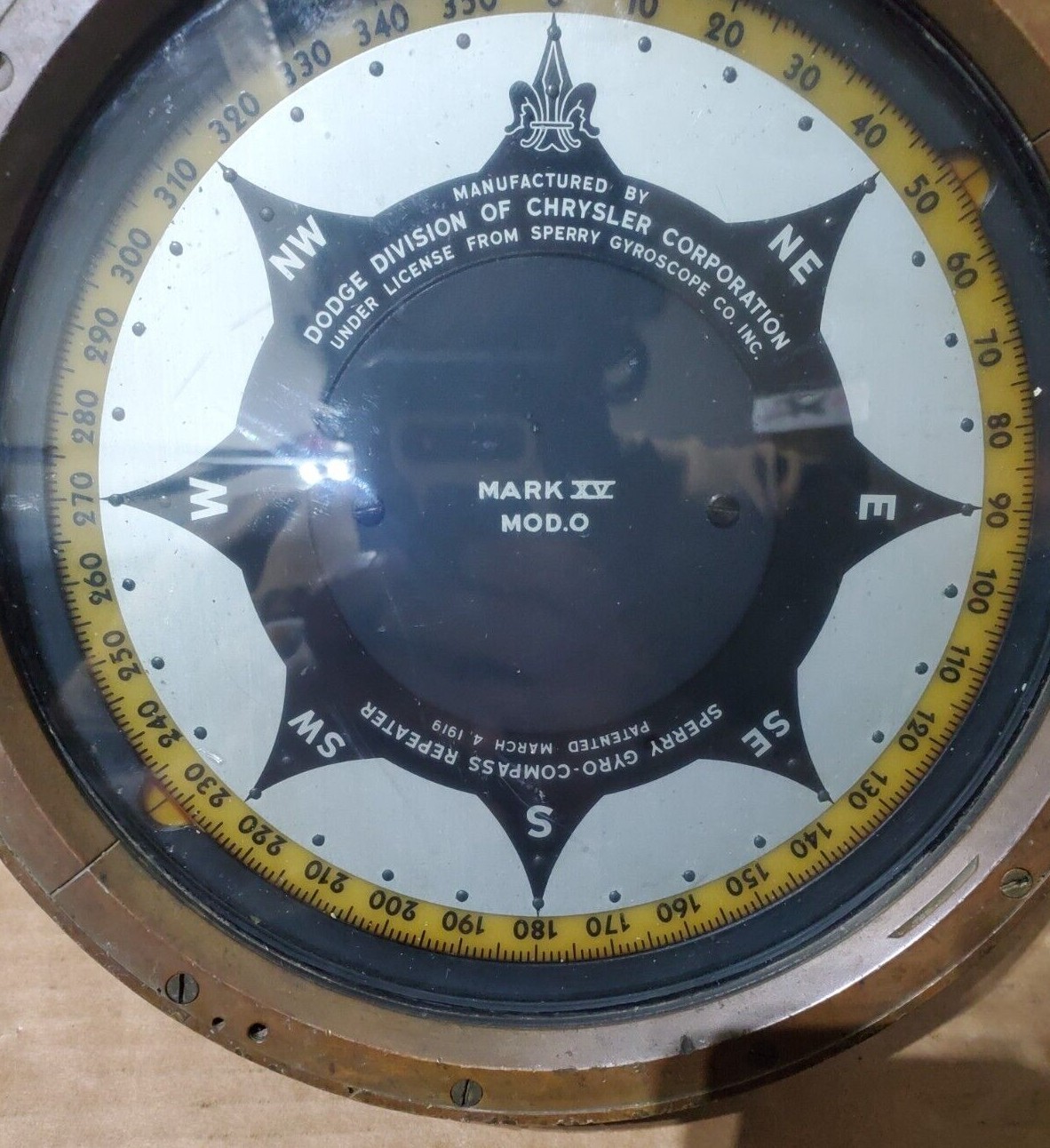 Sperry Gyro-Compass Repeater Mark XV Mod 0 | eBay
