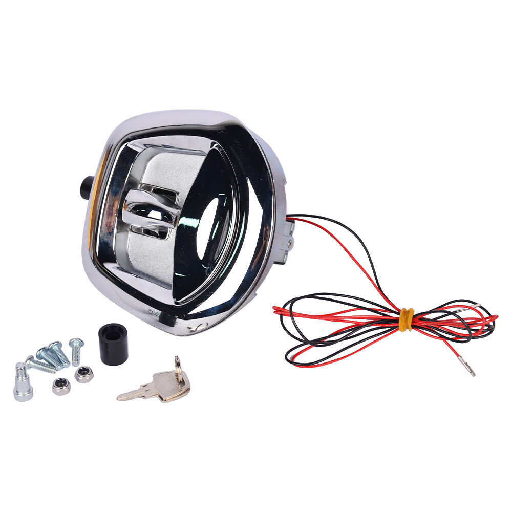 Chrome Power Operate Central Locking Handle Whale Tail Lock Recessed ...