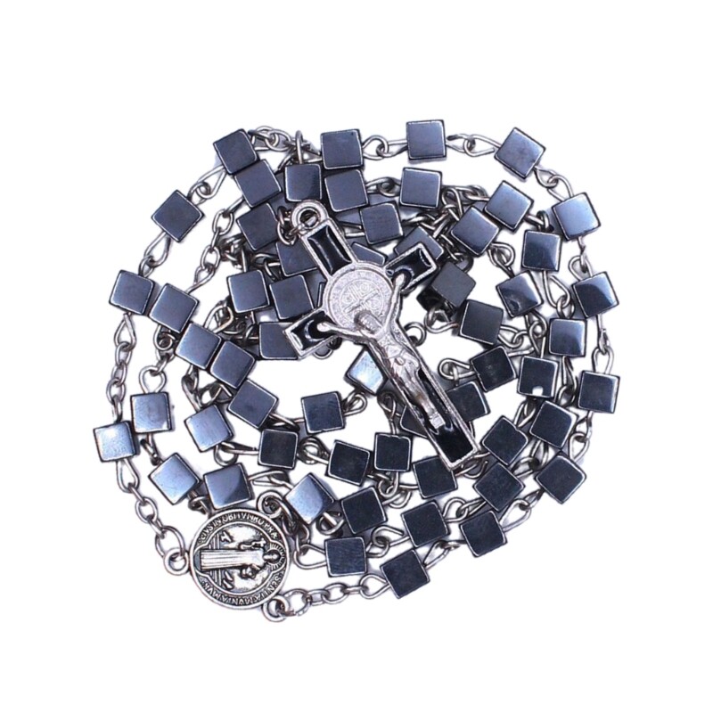 Catholic Rosary Necklace Prayer Chain Blessing Pendant Neckchain ...