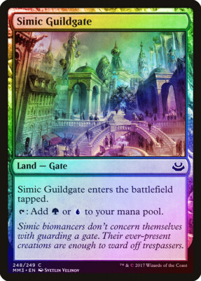 Simic Guildgate FOIL Modern Masters 2017 HEAVILY PLD Land Common CARD ...