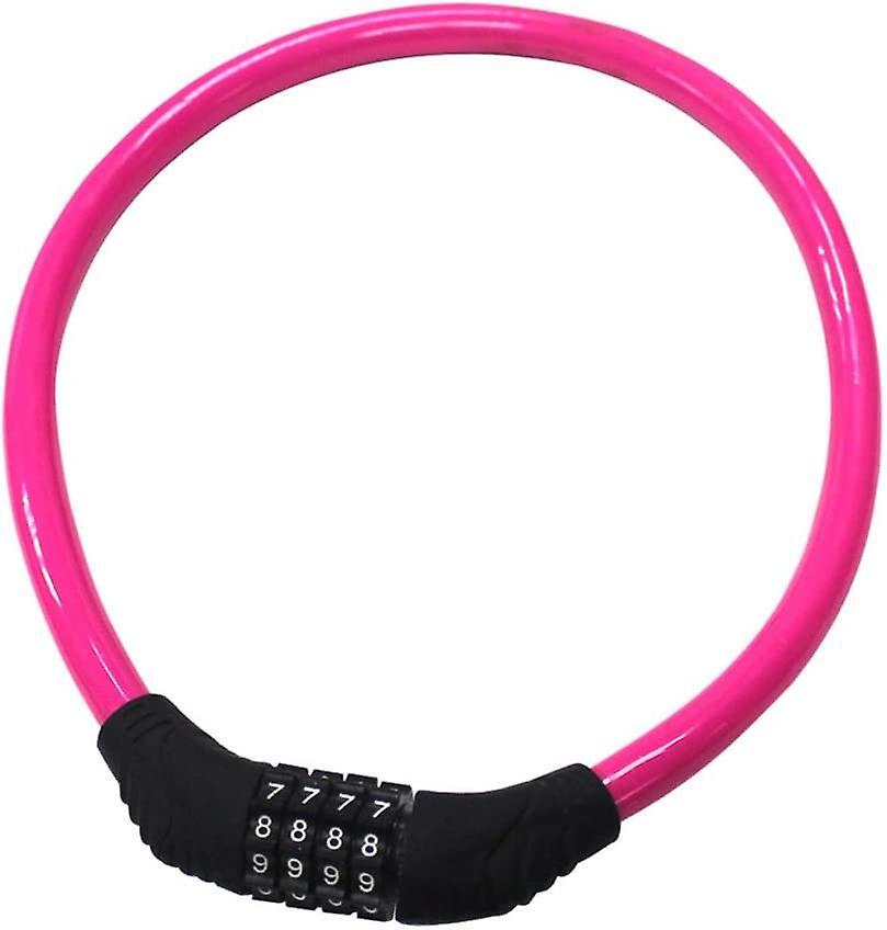 COMBINATION NUMBER CODE BIKE BICYCLE CYCLE LOCK 8MM BY 650MM STEEL ...