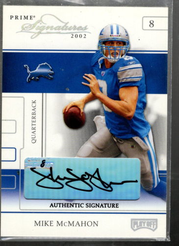 B4773- 2002 Playoff Prime Signatures Autographes #45 Mike Mcmahon Auto ...