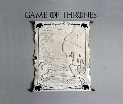 Beyond the Wall Map Game of Thrones, Westeros Map, Essos Map House ...