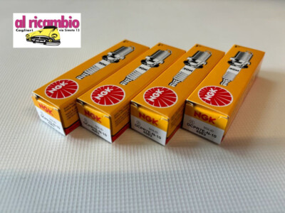 4 CANDELE ORIGINALI FIAT PANDA GRANDE PUNTO 1.2 1.4 COD 55188857 NGK ...