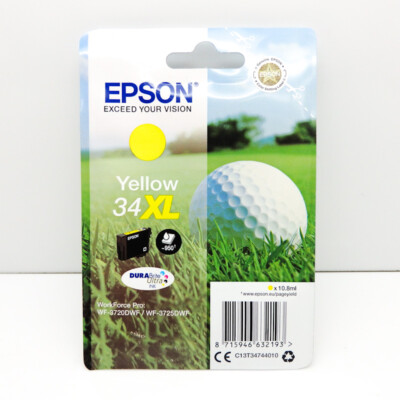Epson Yellow 34XL DURABrite Ultra Ink Cartridge For WF-3720DWF / WF ...
