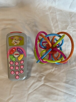 Fisher-Price Laugh & Learn Baby Phone & Manhattan Toy Winkel Baby ...