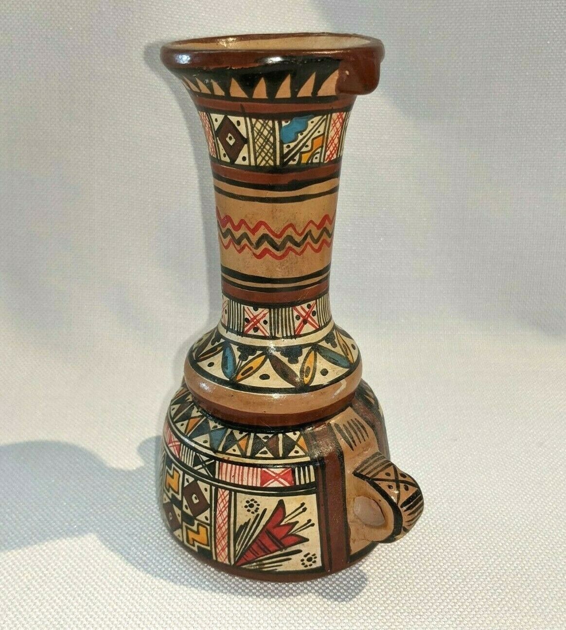Vintage Cuzco Peru Pottery Handpainted Vase Pot (PL38) (VDG) | eBay