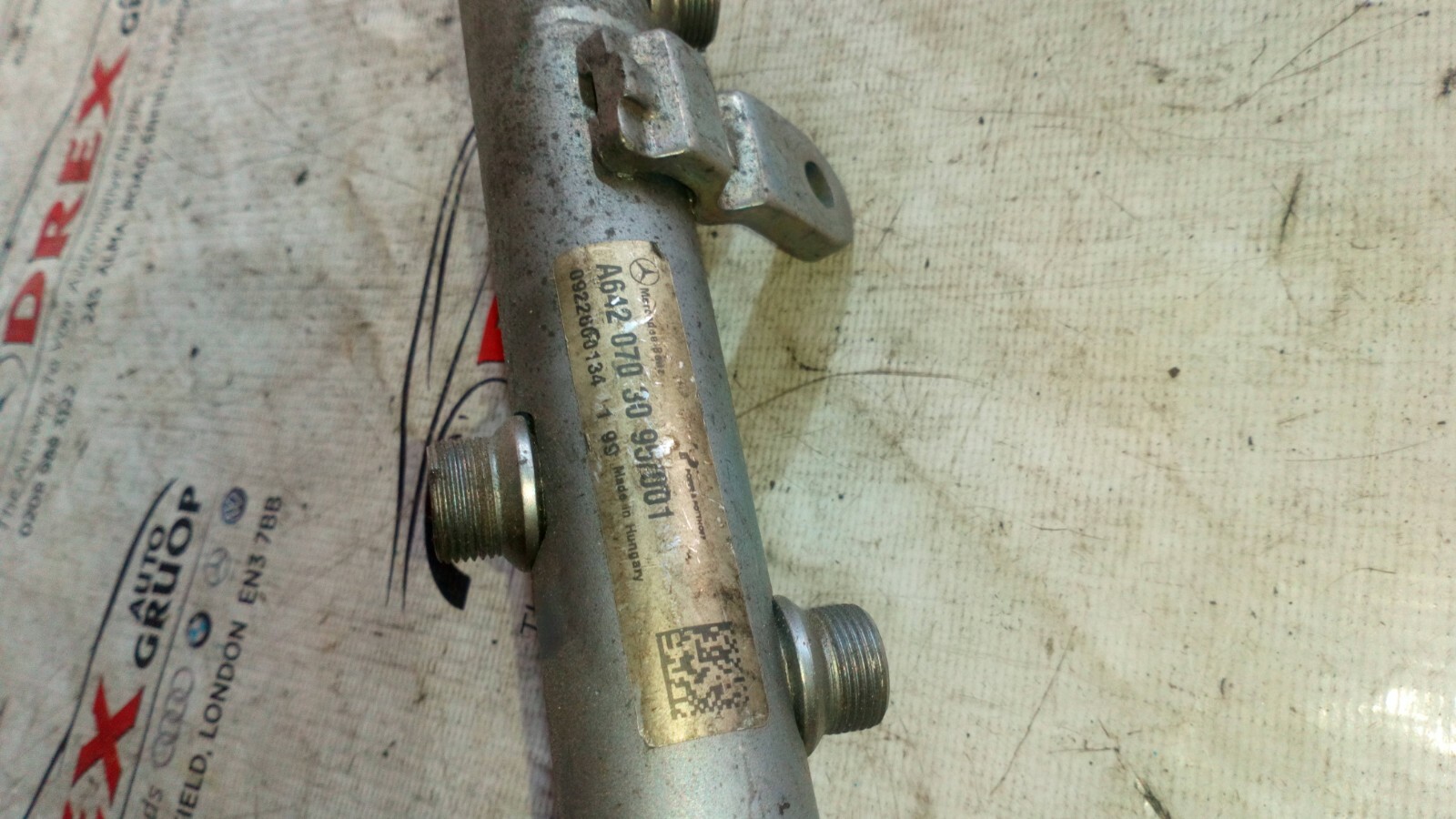 2012 MERCEDES-BENZ E350 W207 CDI 3.0 V6 DIESEL FUEL RAIL A6420703095 ...