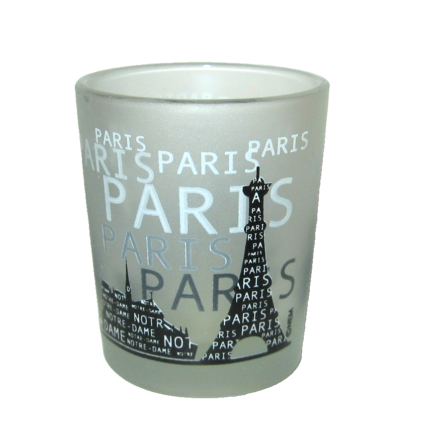 Paris France Souvenir Shot Glass Notre Dame Eiffel Tower Arc de ...