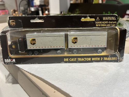 1/87 SCALE HO UPS SEMI AND TRAILER DOUBLES UNITED POSTAL SERVICE | eBay