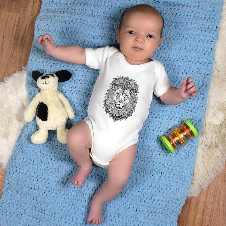 'Proud Lion Face' Baby Grows / Bodysuits (GR044138) | eBay
