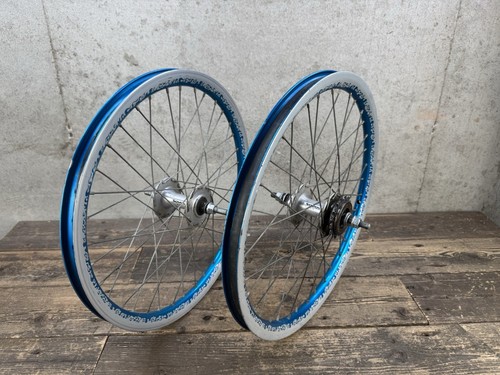 Odyssey T1000 Bmx 20” Wheels Wheel Set Vintage Old Mid School Blue ...