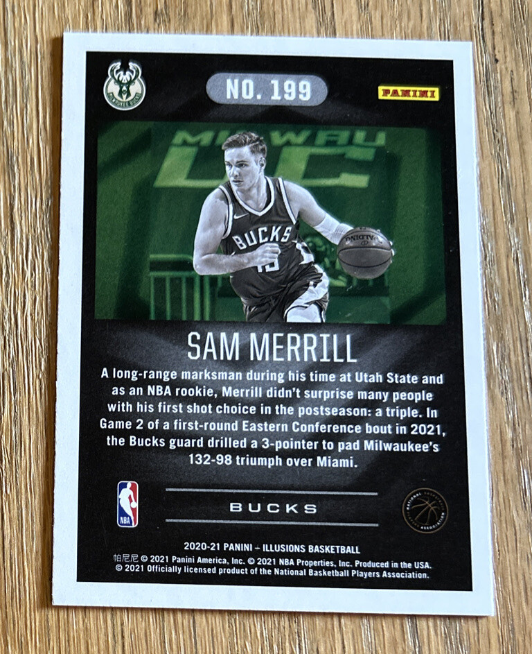 2020-21 Panini Illusions Rookie Card NBA Milwaukee Bucks #199 Sam ...