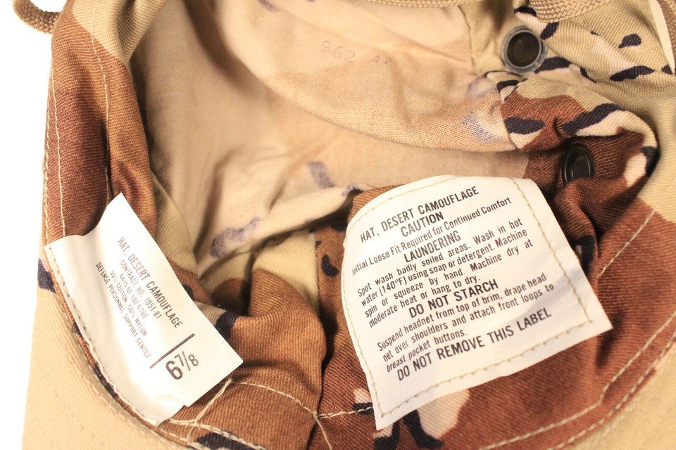 Original USGI Chocolate Chip Six-Color Desert Storm Boonie Hat 6 7/8 | eBay