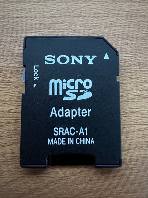 Sony Srac-a1 Micro SD Card Adapter for sale online | eBay