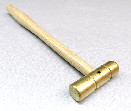 Brass Hammer Small Flat Face & Domed Head 2oz Solid Brass Jewelry Work ...