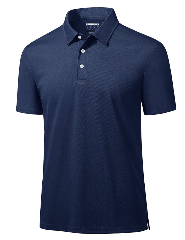 Men's Polo Shirts Golf Sport Short Sleeve T Shirt Wicking Performance ...