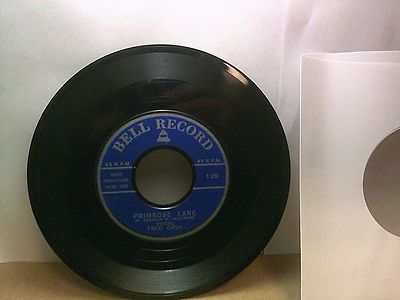 Old 45 RPM Record - Bell Record 129 - Fred Cash - Primrose Lane ...