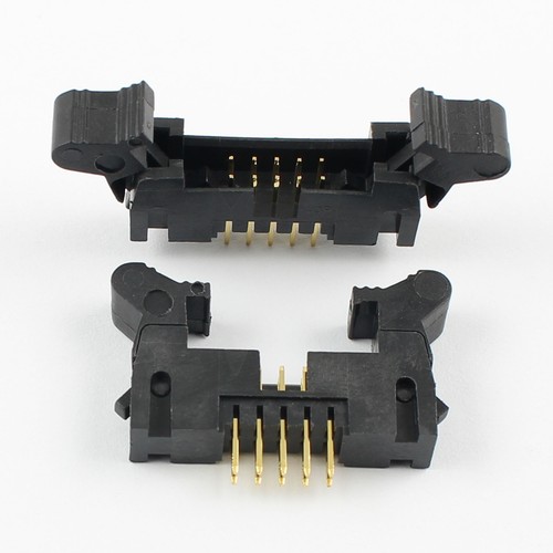 500Pcs 2mm Pitch 2x5 10 Pin Male Straight Ejector Header Connector With ...