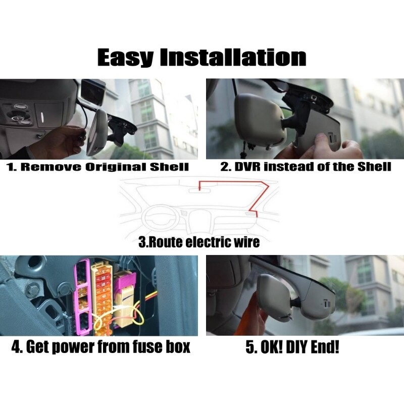 Integrated DashCam for Jaguar F-Type / XE / XF / XJ, F-PACE, E-PACE ...