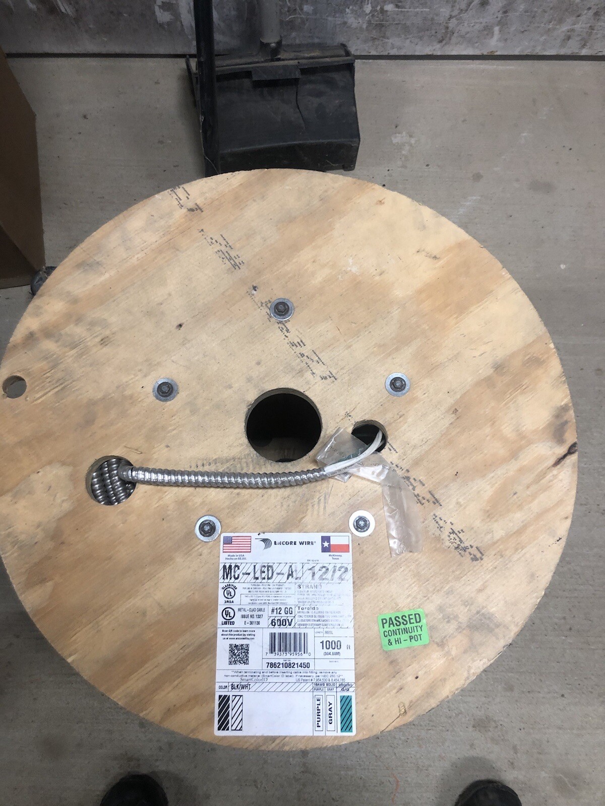 12/2 MC Cable Encore Wire 12 Gauge Stranded Wire LED Dimming Wire CAN ...