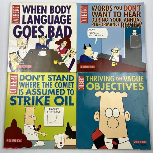 Dilbert Comics Lot of 4 Books 2003-2005 Vintage Sunday Newspaper ...
