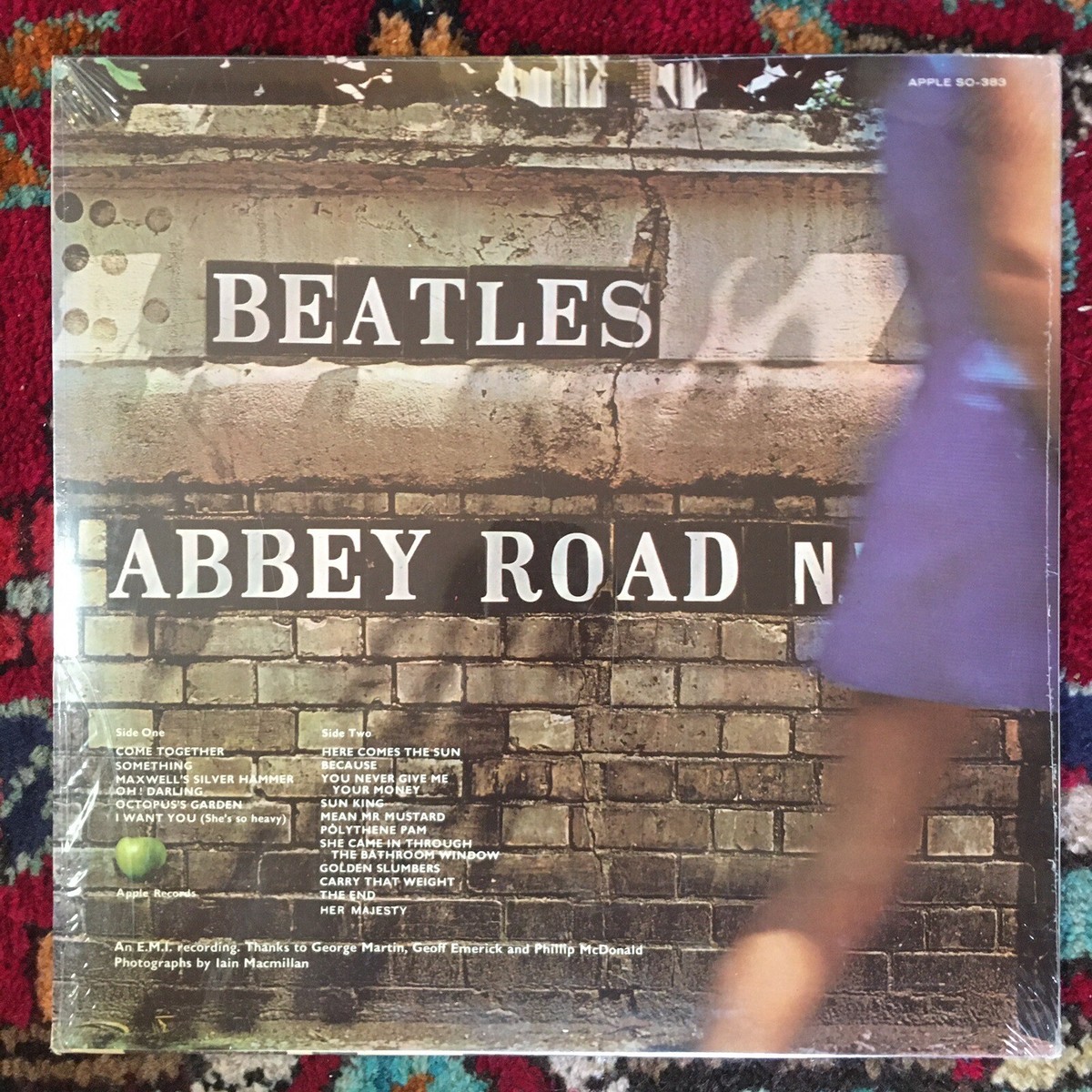 Beatles Abbey Road Back Cover