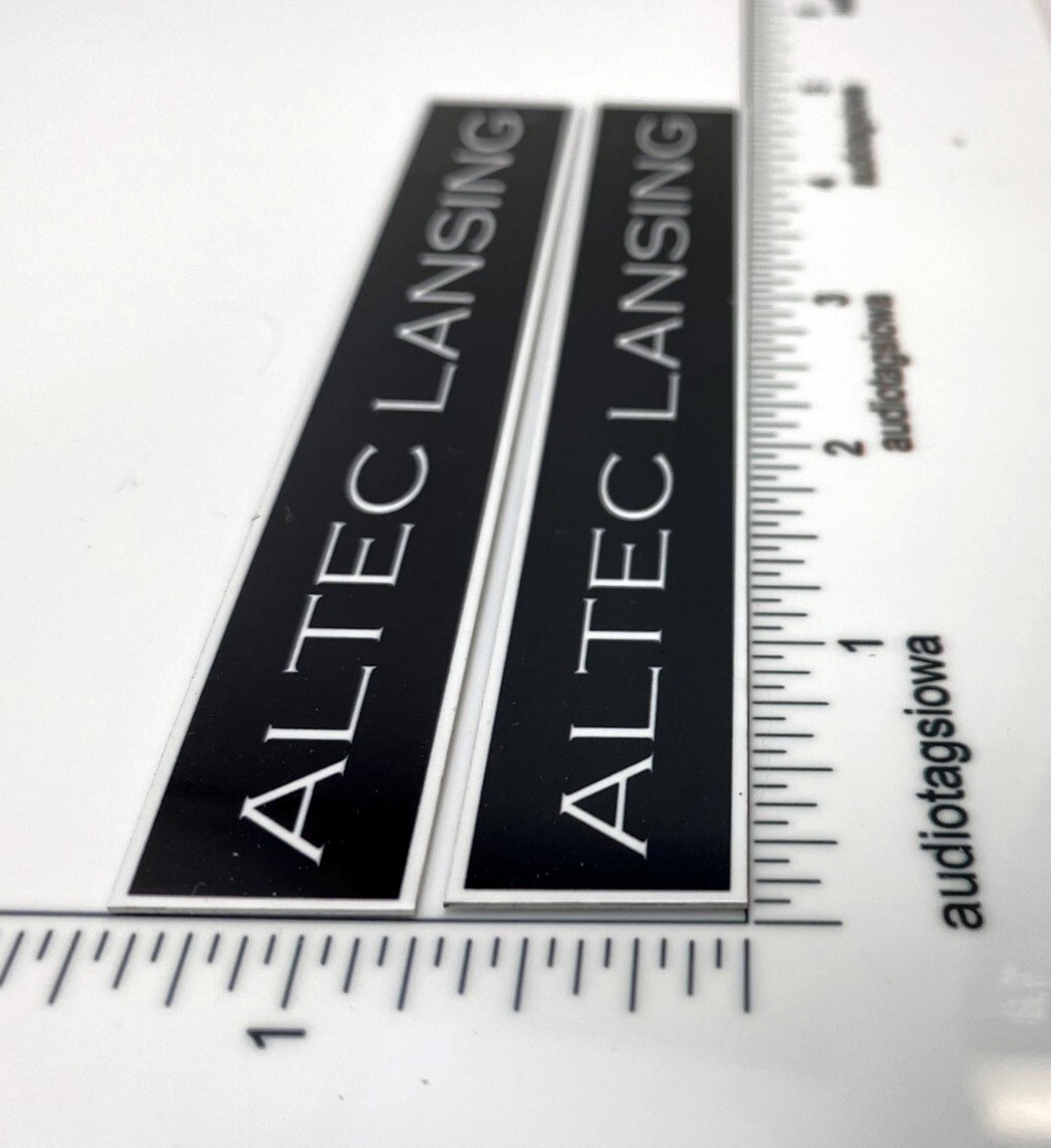 Altec Lansing Speaker Grill Badge Logo Emblem 846 886 PAIR Custom Made ...