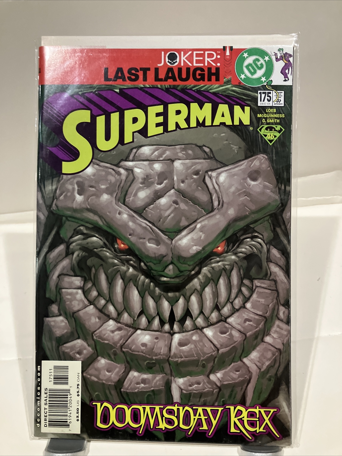 Superman 175 Joker: Last Laugh! Doomsday Rex! VF/NM 2001 DC Comic | eBay