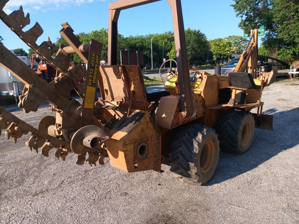CASE DH4B 4x4 BACKHOE, TRENCHER w 6 WAY BACKFILL BLADE COMBO | eBay