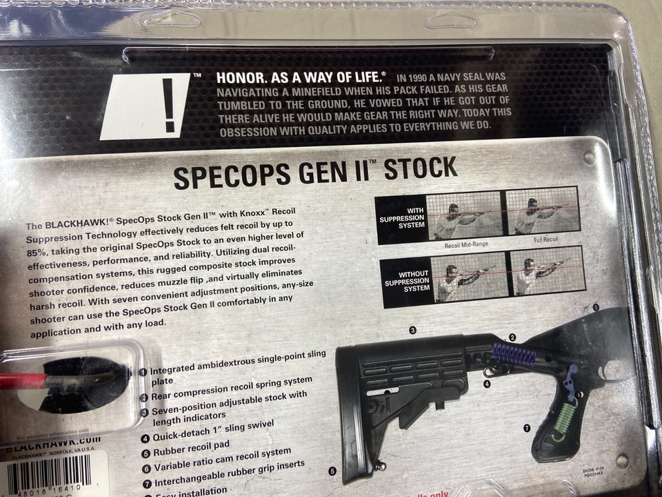 BLACKHAWK KNOXX SpecOps Gen 2 Stock & Forend Set For Mossberg 500 12Ga ...