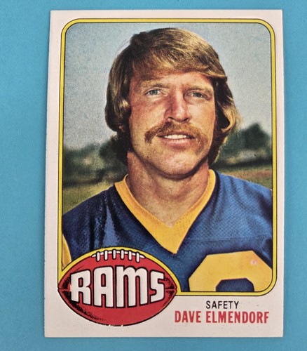 1976 Topps #196 Dave Elmendorf Los Angeles Rams FOOTBALL Card 4G | eBay