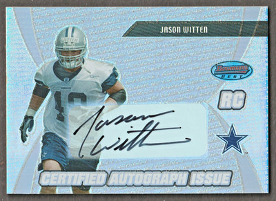 Jason Witten 2003 Bowman's Best RC Autograph #174 Dallas Cowboys ...
