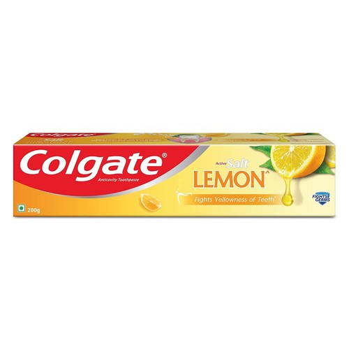 Colgate Active Salt Lemon Toothpaste Germ Fighting Toothpaste 200 gm ...