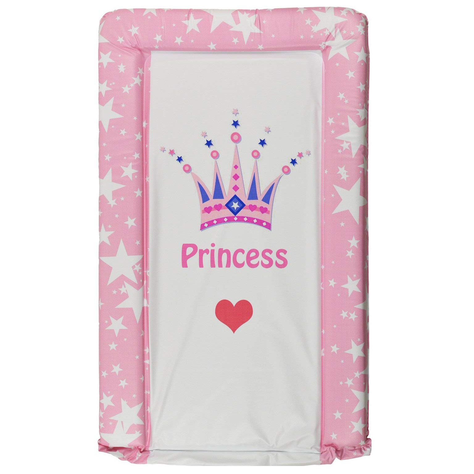 Baby Girl Pink Changing Mat Little Princess Crown Nappy Unit Waterproof ...