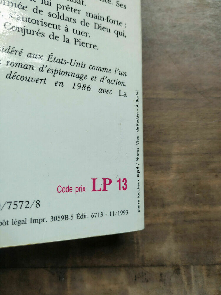 David Morrell: Les conjurés de la pierre/ Le Livre de Poche 1993 | eBay