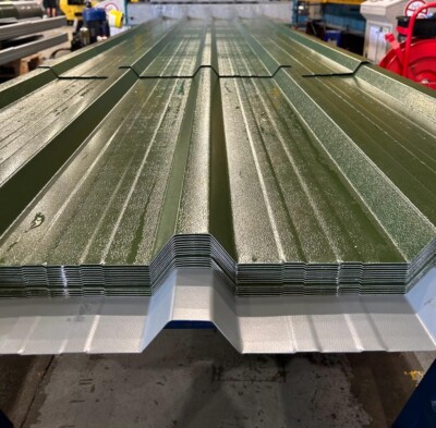 Box Profile Roofing Sheets .5 Plastisol Juniper Green Southampton | eBay UK