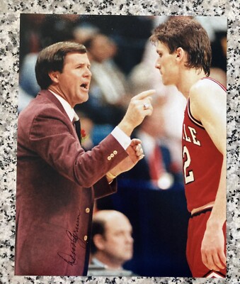 Denny Crum Auto Signed UL Louisville Cardinals 8x10 Basketball Photo ...