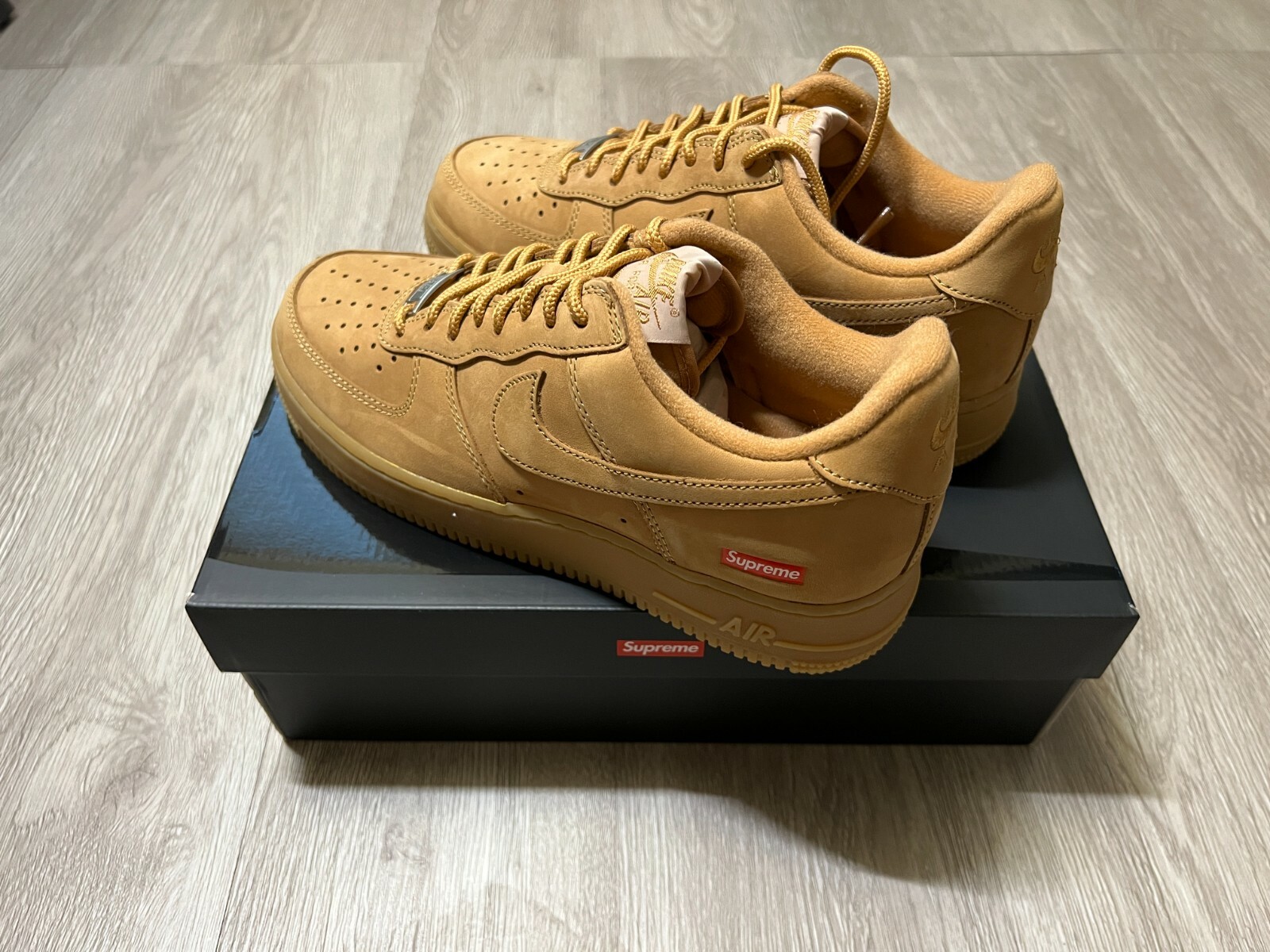 Size 11.5 - Nike Air Force 1 Low SP x Supreme Wheat 2021 - DN1555-200 ...