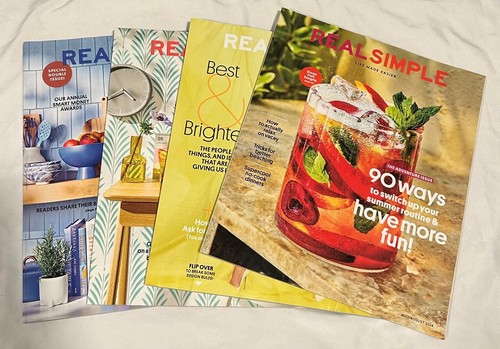 4 Real Simple Magazines Bundle - May, June, July/Aug, Sep 2024 Issues ...
