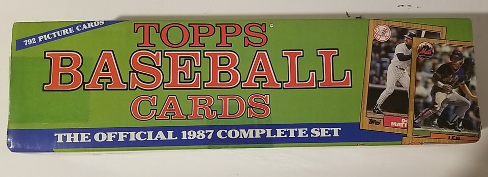 1987 TOPPS Complete set 792 Picture Cards -Factory Sealed Box ...