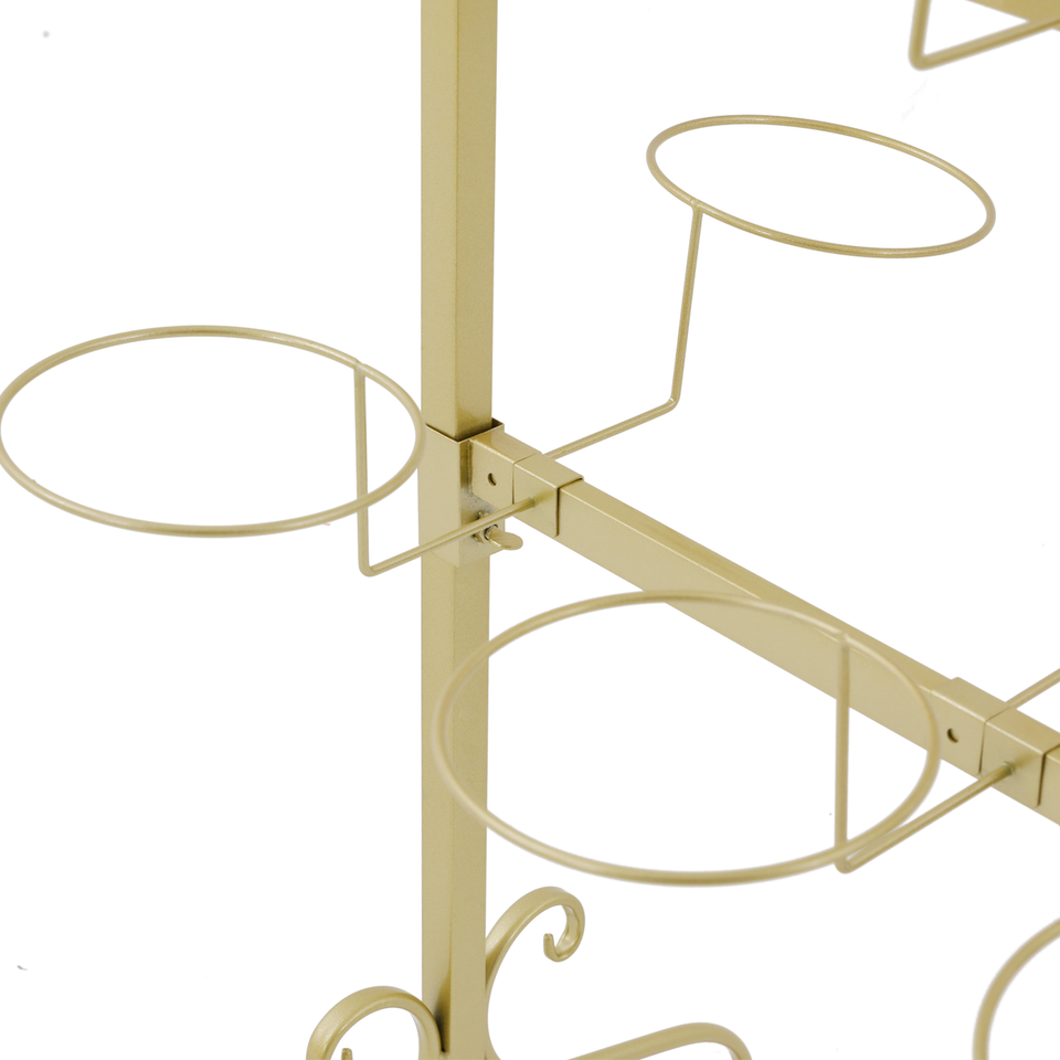 5 Tier Hat Display Rack Free Standing Metal Caps Headwear Stand 60Hats ...