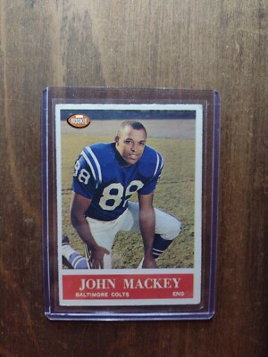 1964 Philadelphia 3 John Mackey Rookie Baltimore Colts Hof No Creases ...