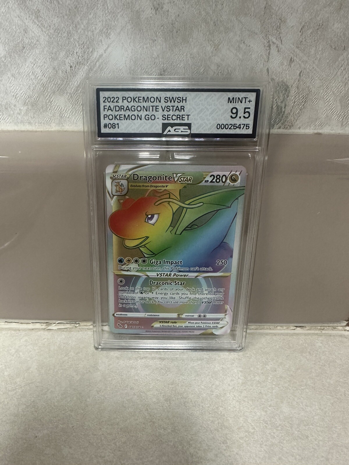 Pokémon TCG Dragonite VSTAR Pokémon GO 081/078 Holo Secret Rare | eBay
