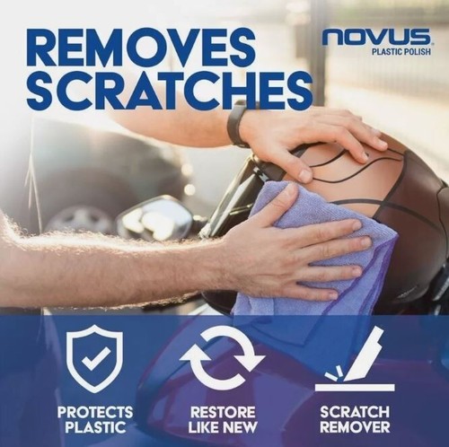 Novus Plastic Polish Kit #1, #2, & #3, 2oz. Bottles w/ Buffing Pad ...