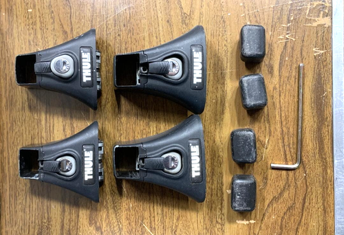 Thule 430 Tracker II Foot Pack w. Thule TK8 bases, Locks and Key, Allen ...