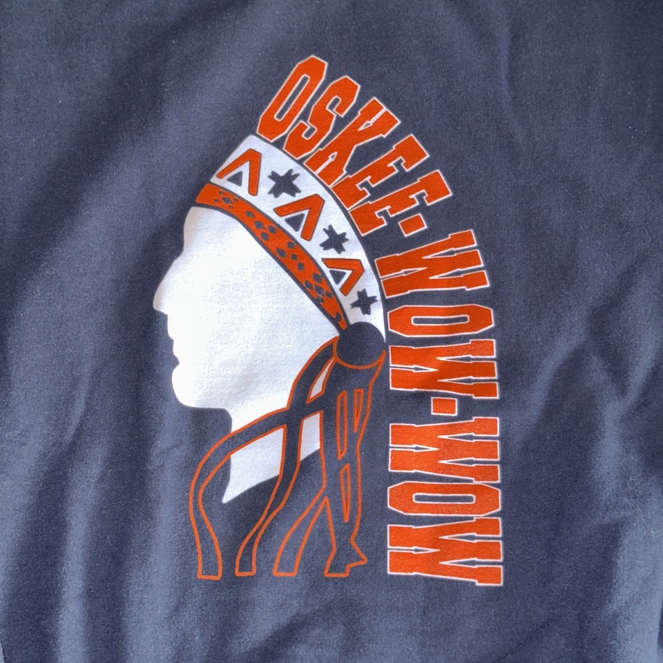 Vtg Fighting Illini Chief Illinewek Men’s Sweater Size Medium Oskee WOW ...