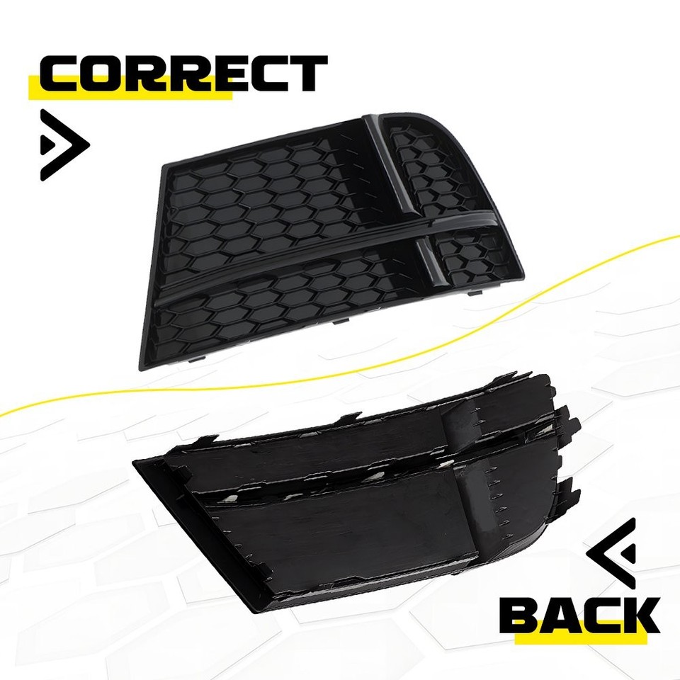 For Audi A3 S-line 17+ Front Left Side Bumper Fog Light Grille Trim ...